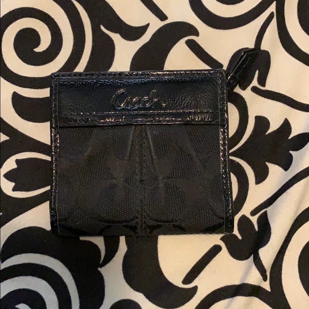 Coach Wallet With Classic Logo In Black - Gem